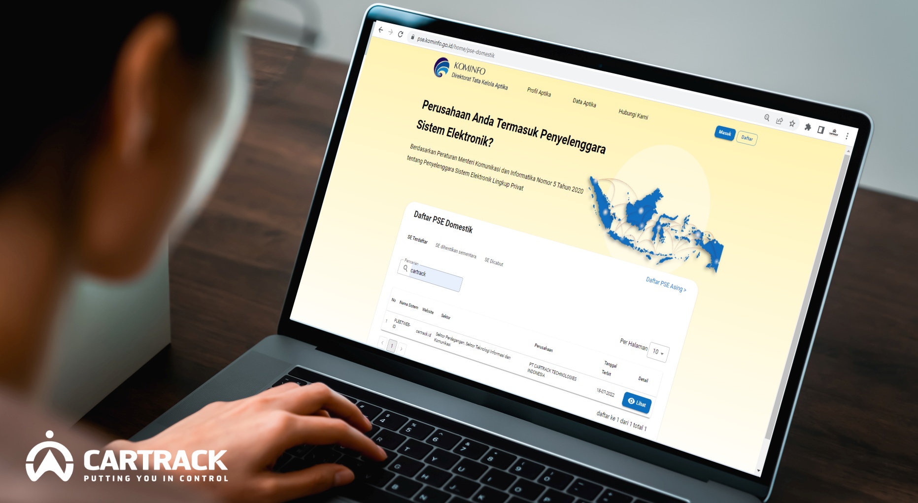 Bebas dari Pemblokiran, Cartrack Telah Terdaftar di PSE Kominfo | Cartrack Indonesia